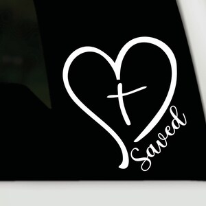 Saved Car Decal | Saved Bumper Sticker | Saved Vinyl Decal | Laptop ...
