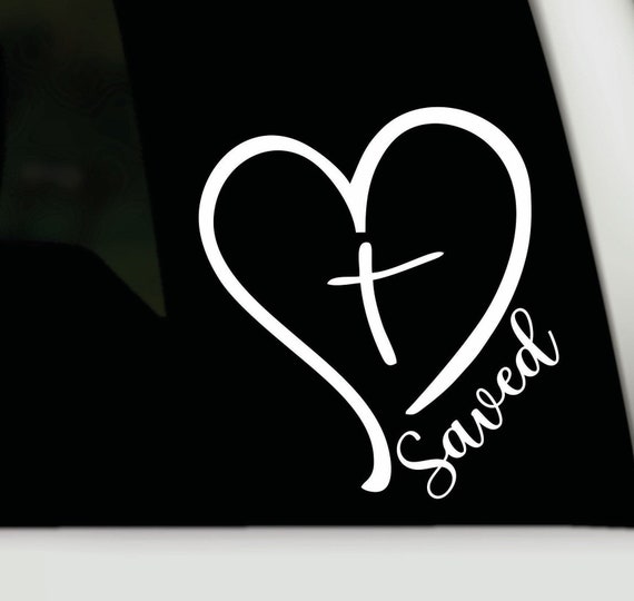 Saved Car Decal Saved Bumper Sticker Saved Vinyl Decal - Etsy