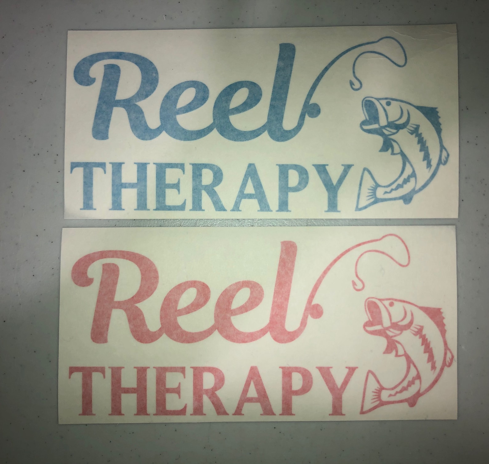 Reel Therapy Vinyl Decal Reel Therapy Fishing Vinyl Decal | Etsy