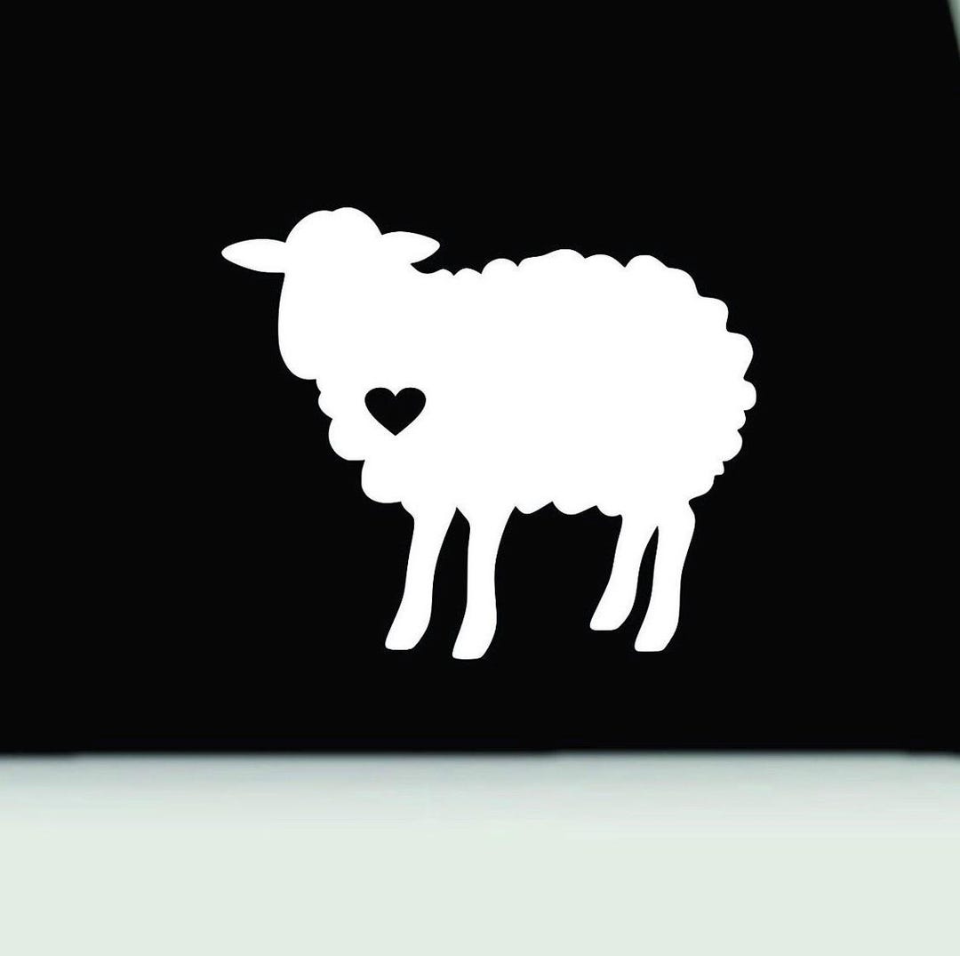Sheep Love Vinyl Decal | Sheep Car Truck Window Decal Sticker | Sheep ...