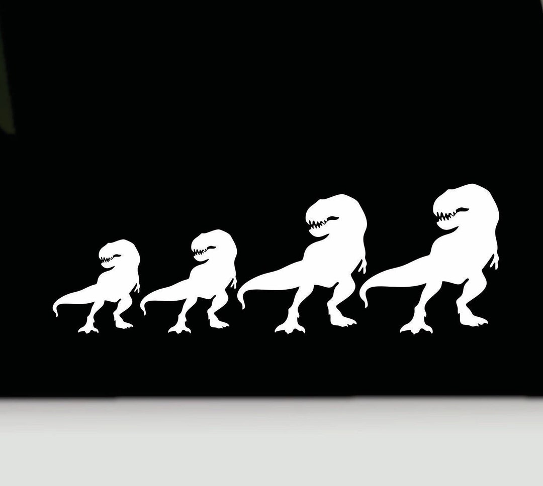Dinosaur Family Vinyl Sticker | Dino Family Vinyl Decals | Dino Car ...
