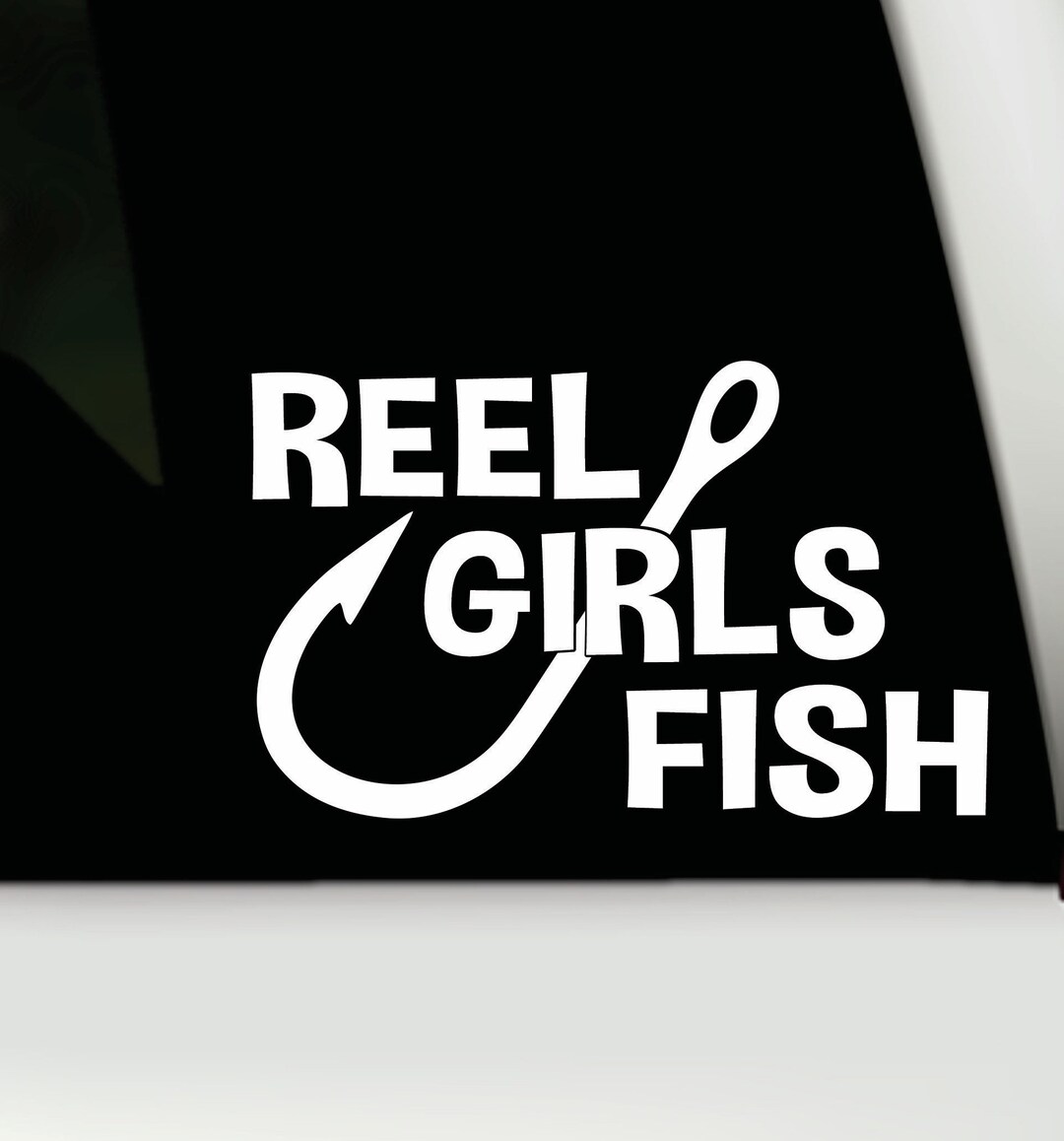 Reel Girls Fish Vinyl Decal | Girls Fishing Car Sticker | Reel Girls ...