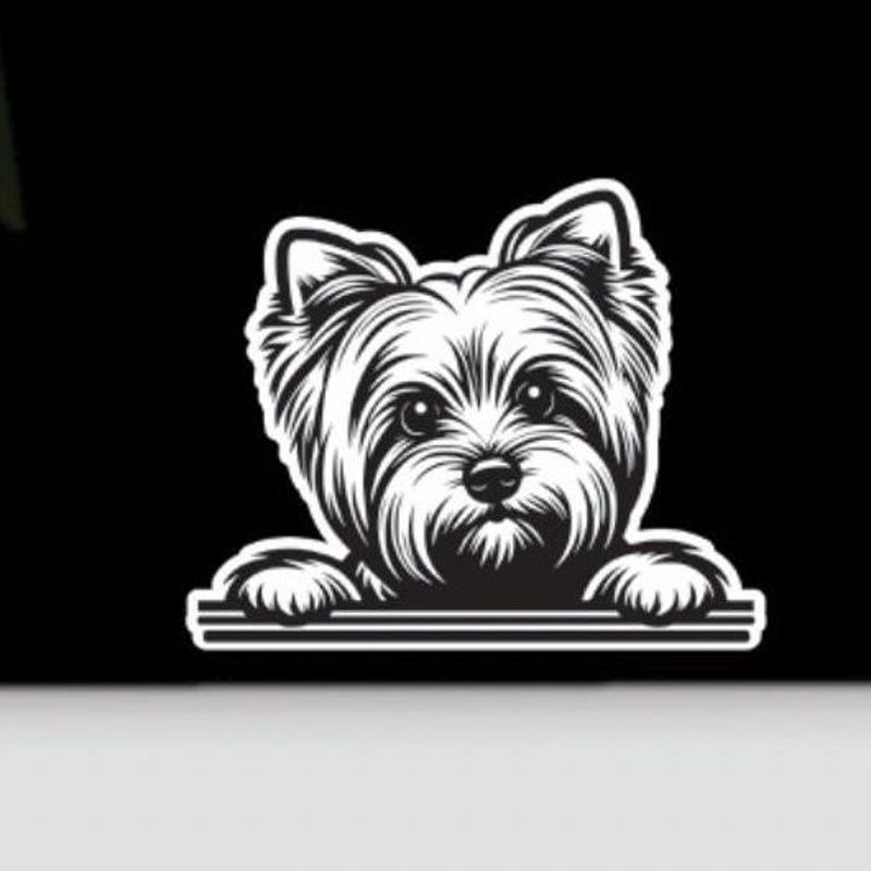Yorkie Decal for Car - Etsy