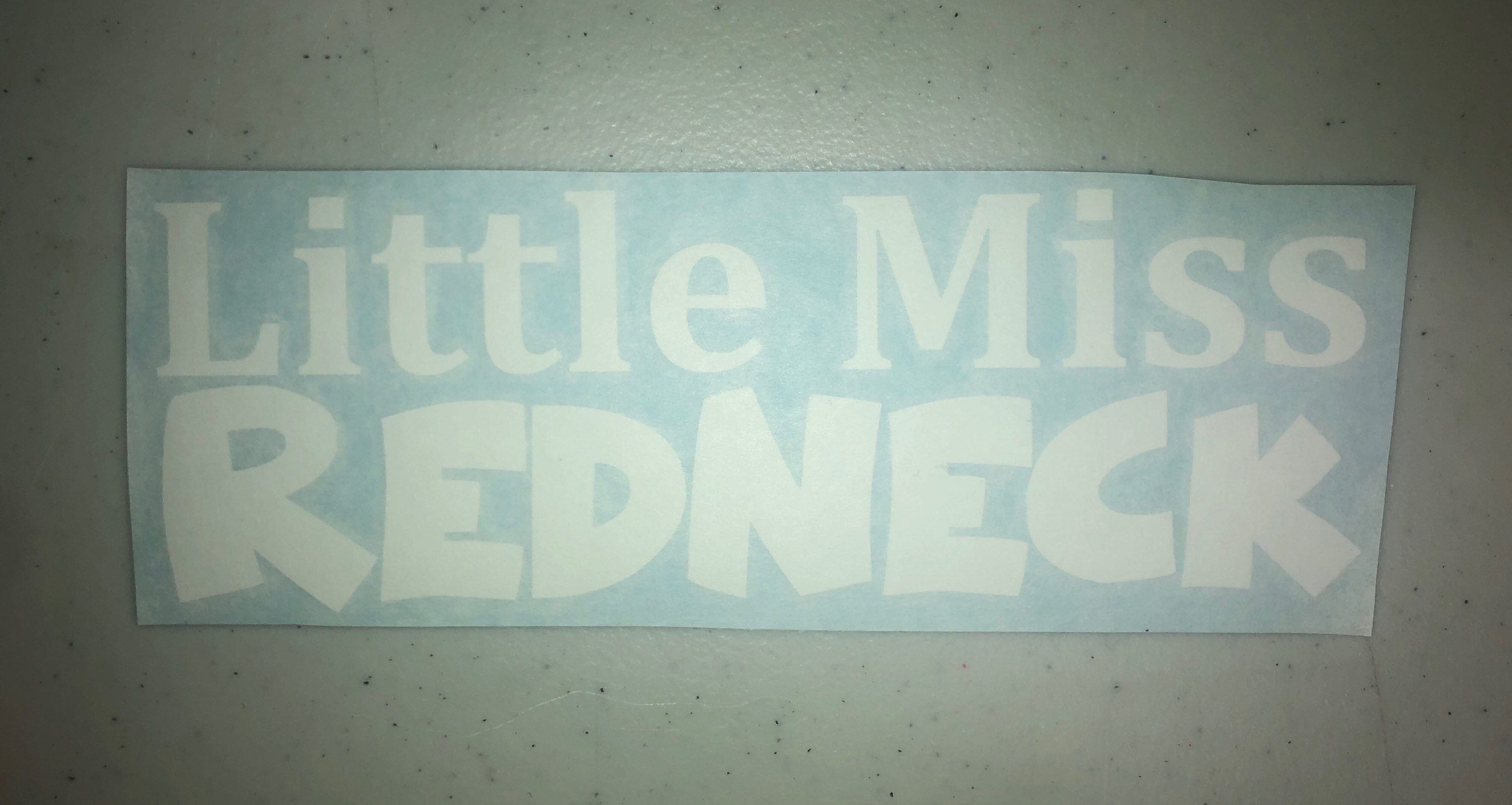 Little Miss Redneck Bumper Sticker Funny Redneck Vinyl Decal | Etsy