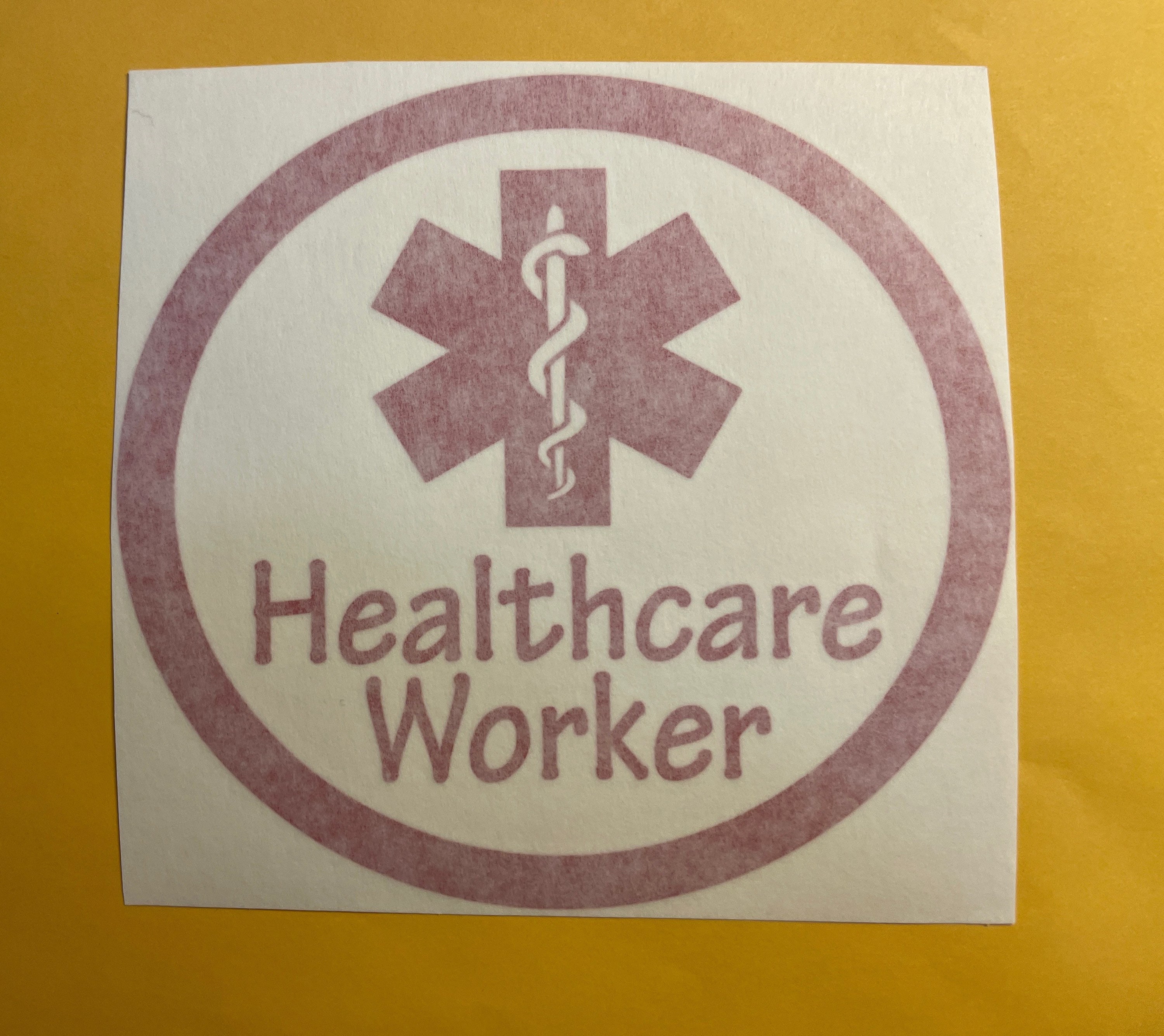 Healthcare Worker Bumper Window Sticker Healthcare Worker - Etsy