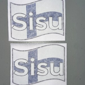 Finland Sisu Vinyl Sticker Finnish Flag Sticker Finland Flag Vinyl ...