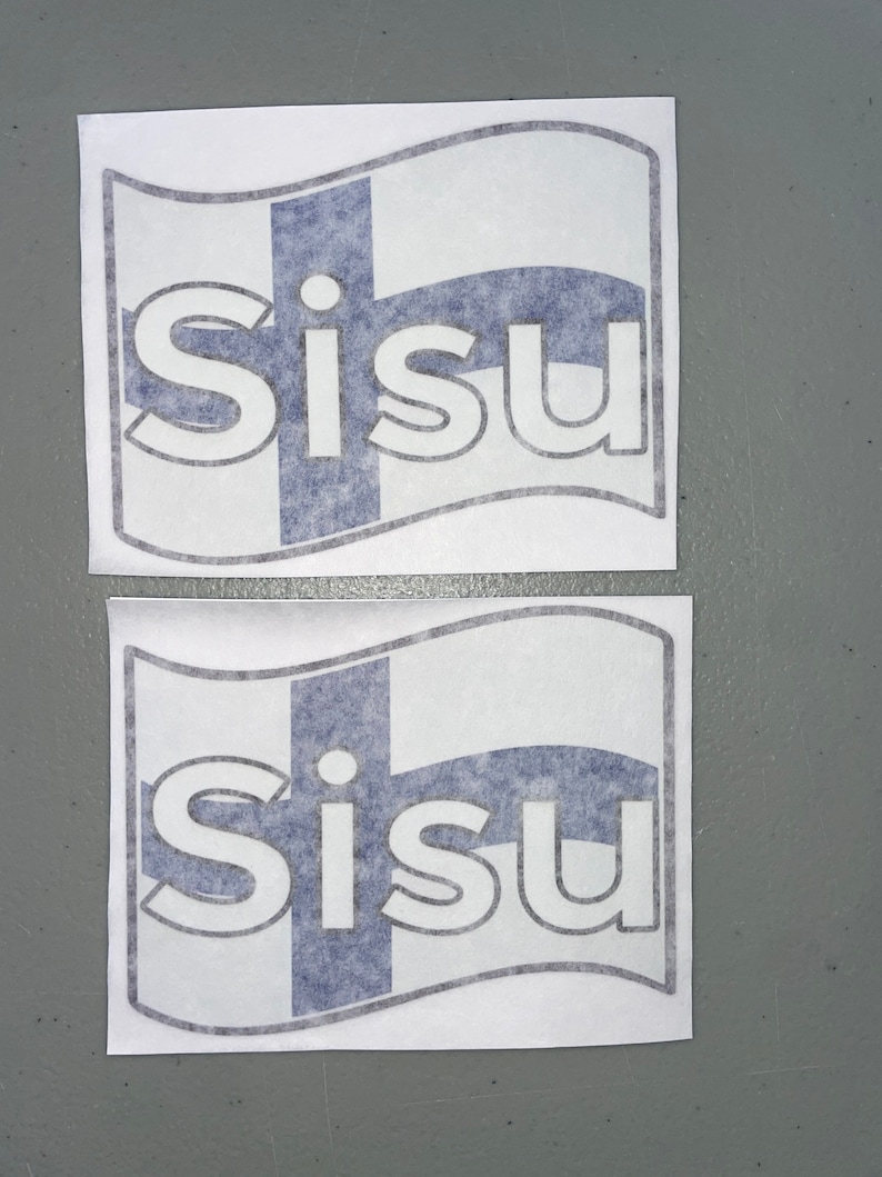Finland Sisu Vinyl Sticker Finnish Flag Sticker Finland - Etsy