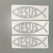 Jesus Bumper Sticker | Jesus Symbol Car Decal | Jesus Vinyl Sticker ...