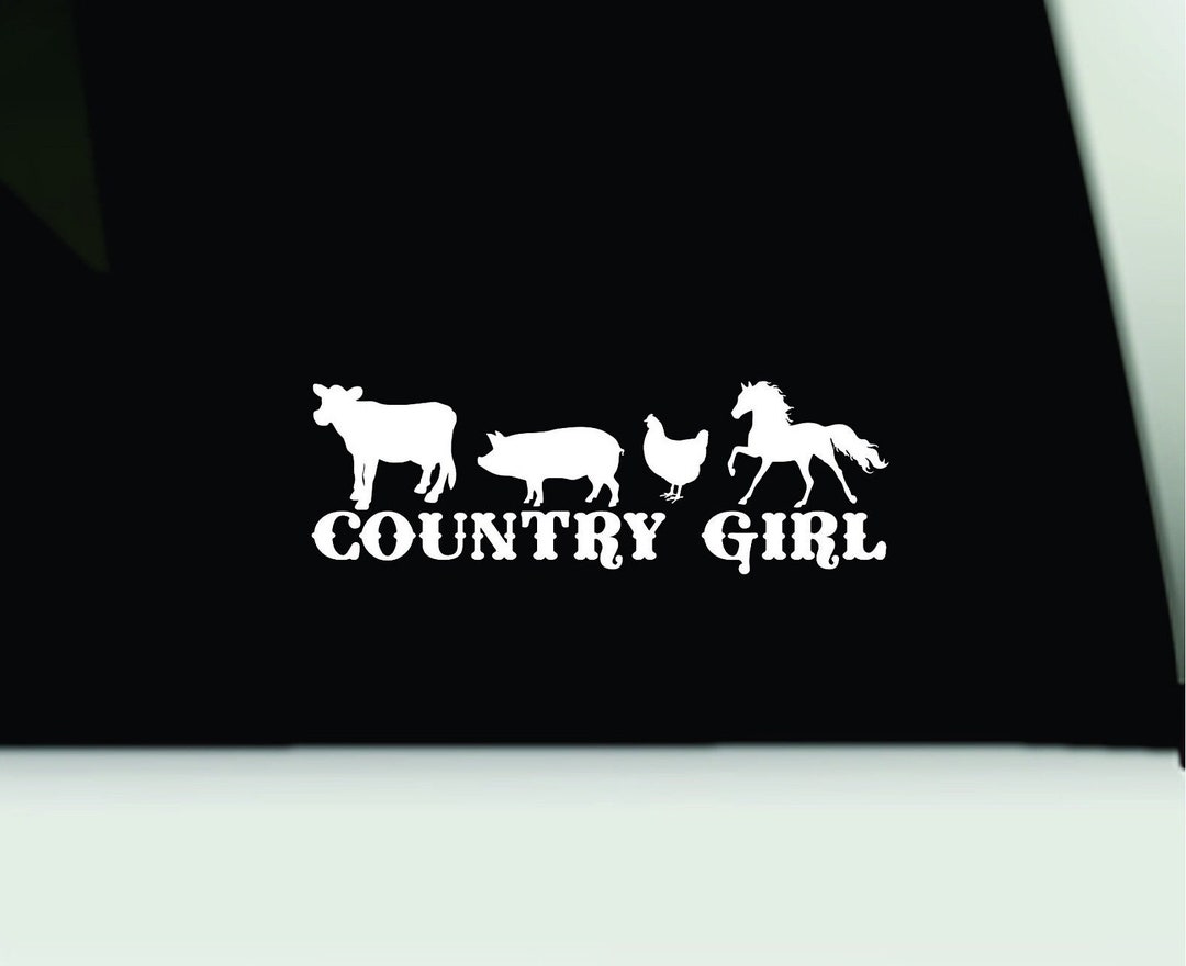Farm Bumper Sticker | Farm Life Vinyl Decal | Country Girl Bumper ...