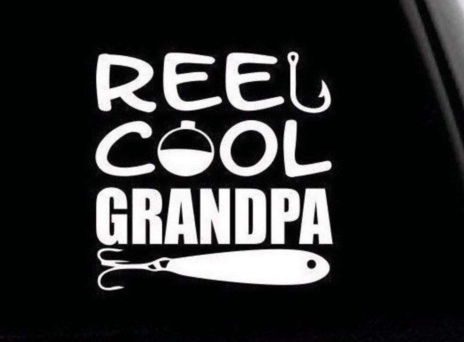 Reel Cool Grandpa Vinyl Decal Reel Cool Grandpa Sticker | Etsy