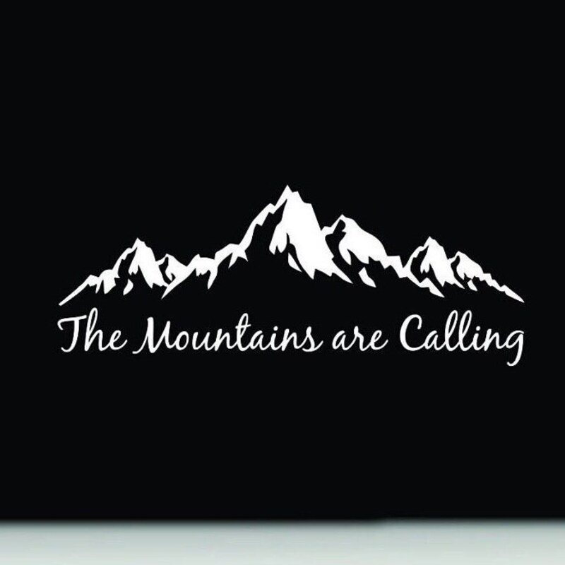 Mountain Car Decal - Etsy