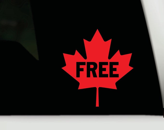Maple Leaf Vinyl Decal Canadian Symbol Canada Sticker 0042 - Etsy Canada