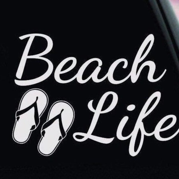 Beach Life Decal - Etsy