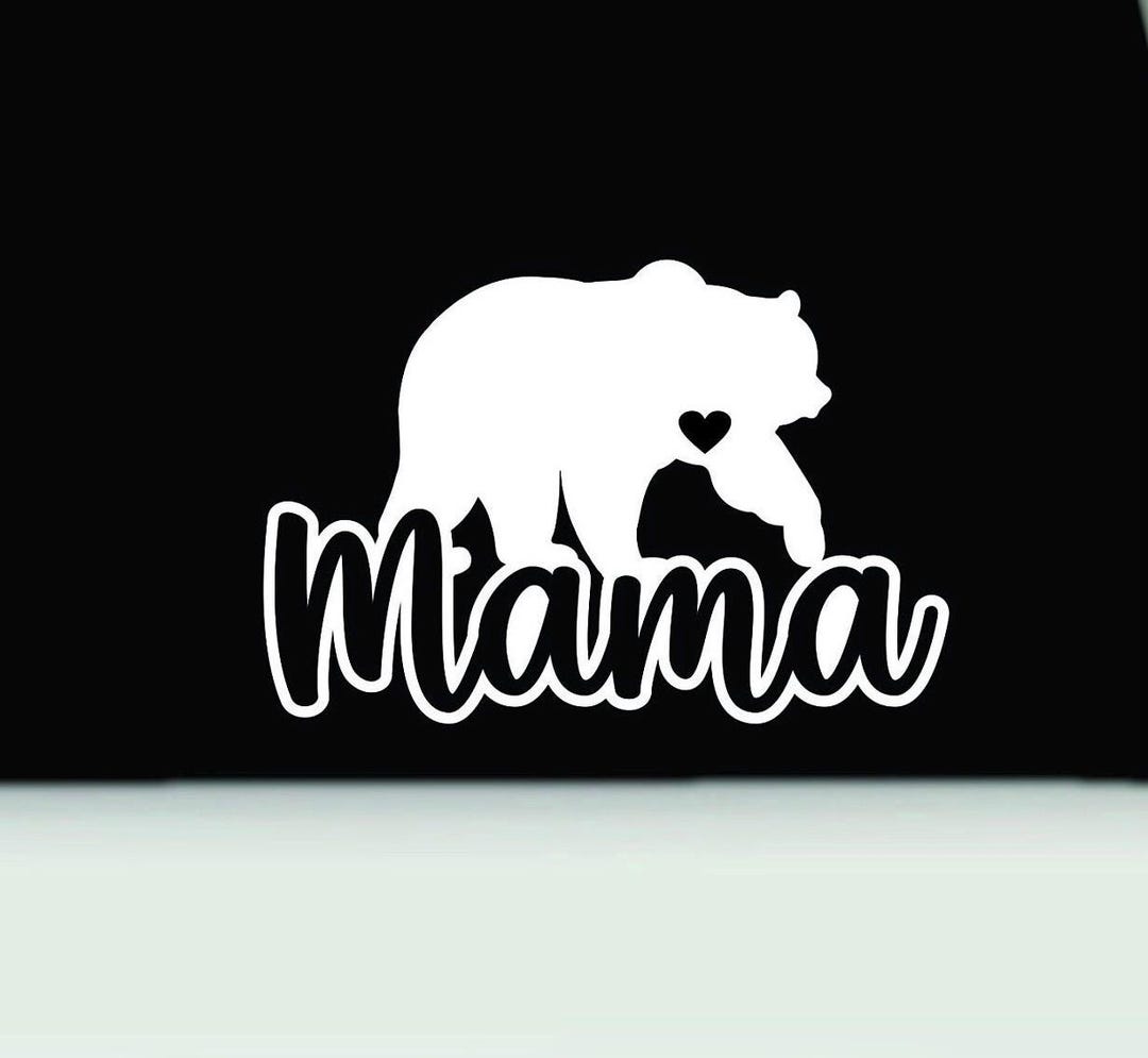 Mama Bear Vinyl Decal | Mama Bear Bumper Sticker | Mama Bear Vinyl ...