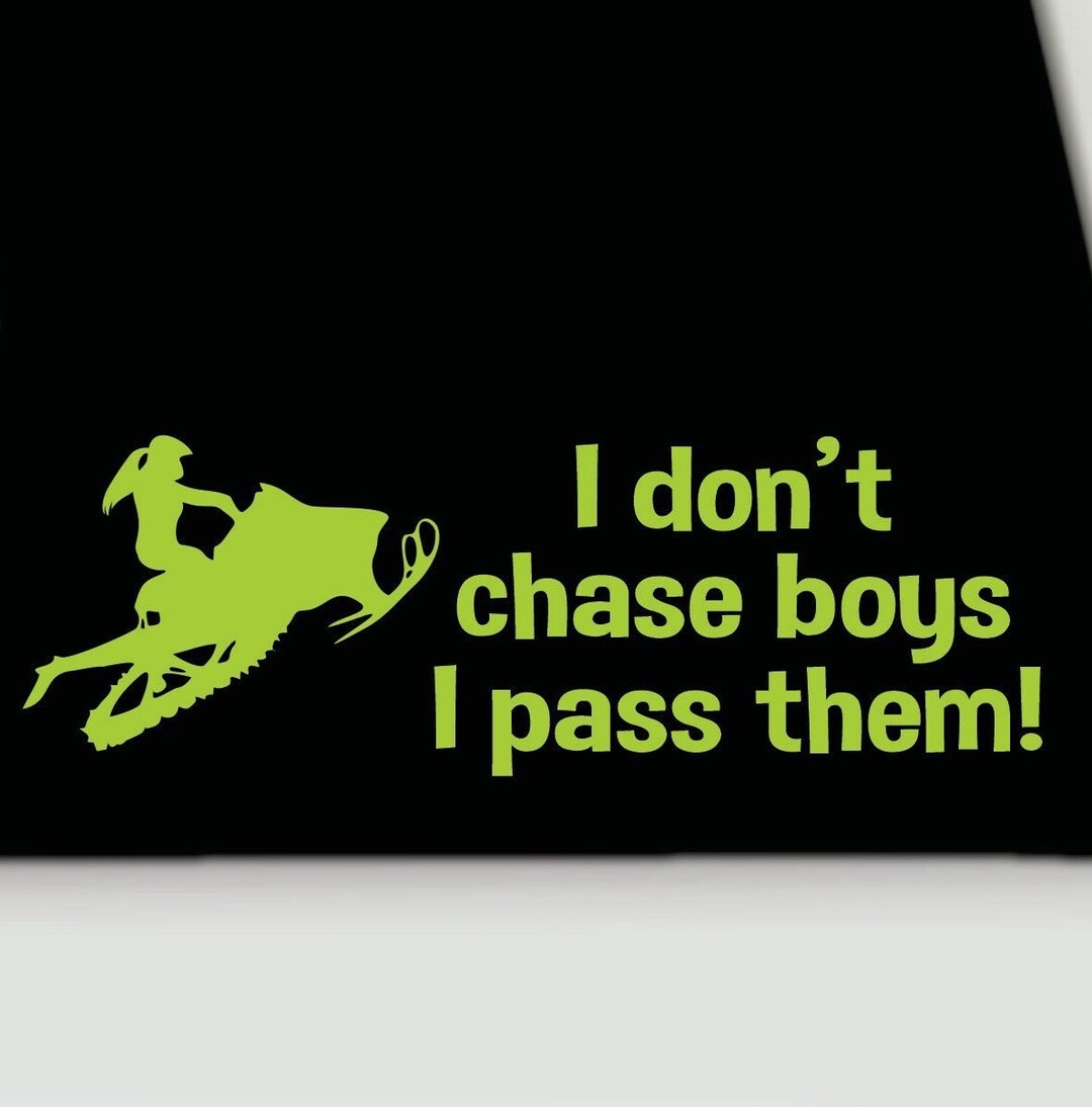 Sled Vinyl Sticker | Snowmobile Vinyl Decal | Lady Snowmobile Vinyl ...
