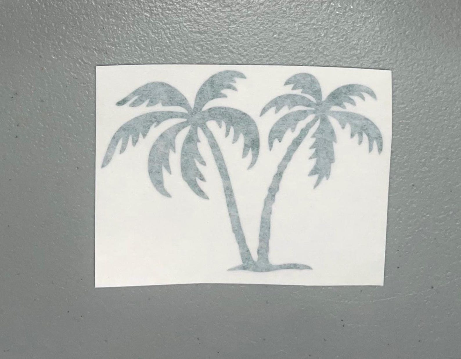 Palm Tree Waterproof Vinyl Decal | Car Window Bumper Sticker - Etsy