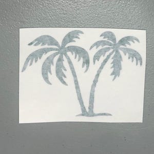 Palm Tree Waterproof Vinyl Decal | Car Window Bumper Sticker - Etsy