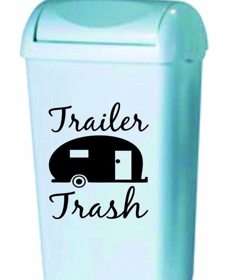 Trailer Trash Sticker Trailer Trash Vinyl Sticker Funny - Etsy
