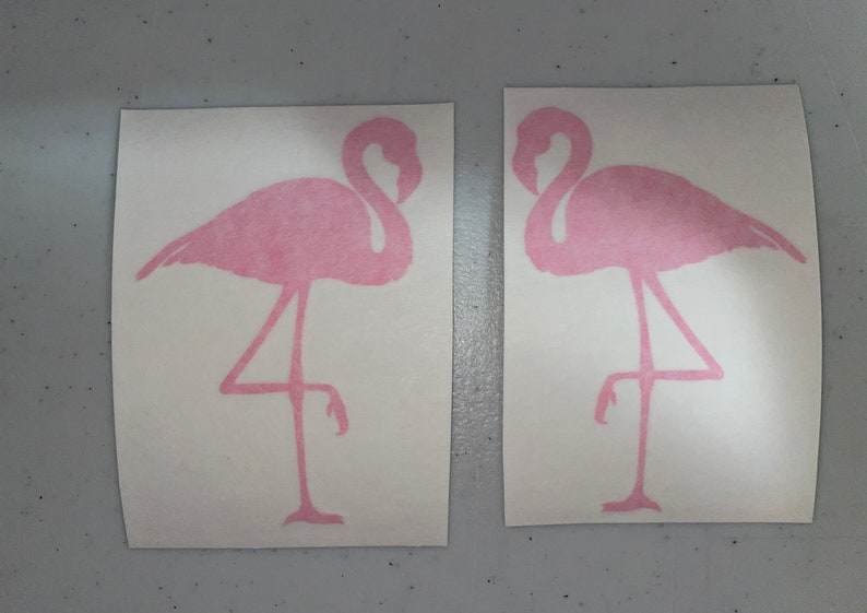 Flamingo Vinyl Decal Flamingo Bumper Sticker Flamingo Car - Etsy