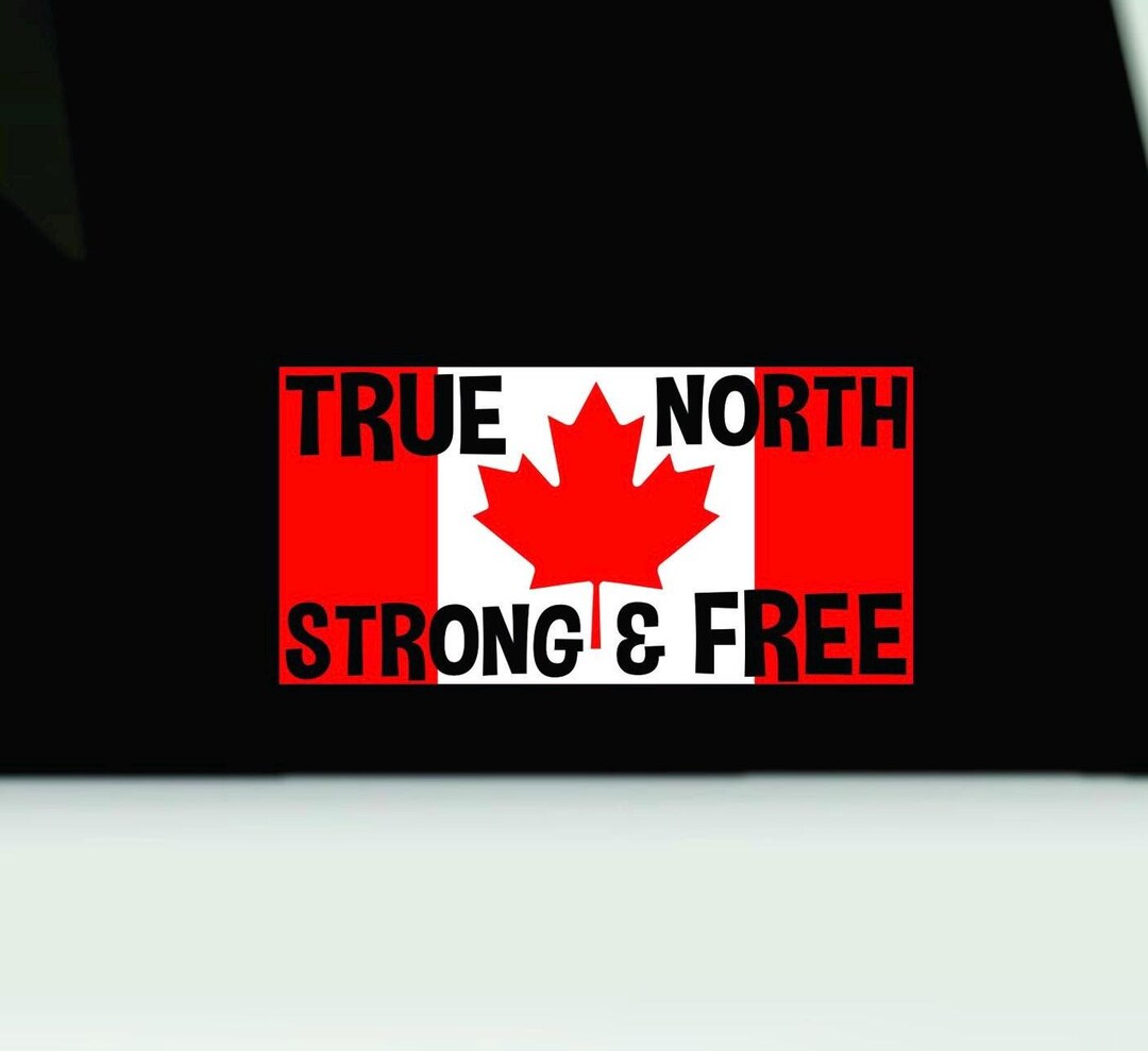 Canadian Flag Vinyl Decal | Canada Flag Sticker | Canadian Flag Bumper ...