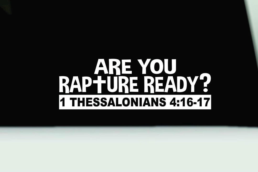 Are You Rapture Ready Bumper Sticker | Rapture Bumper Sticker ...