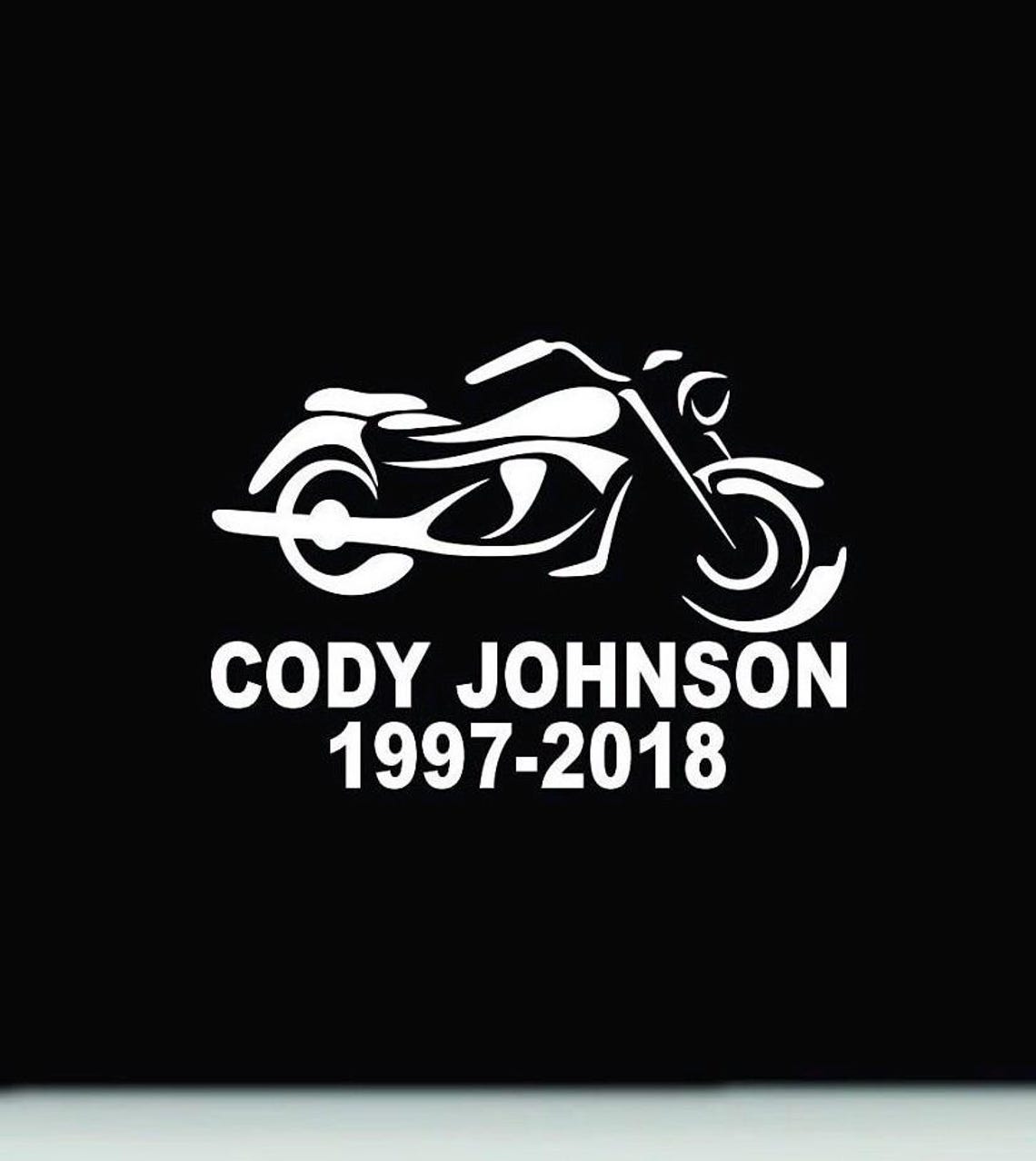 Motorcycle Memorial Decal Sticker | Motorcycle Vinyl Decal | Motorcycle ...