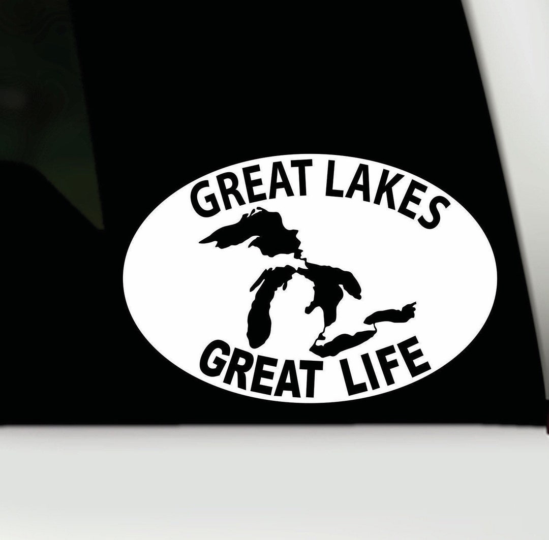 Great Lakes Waterproof Vinyl Decal Sticker | Great Lakes Window Bumper ...
