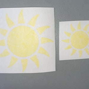 Sun Vinyl Decal | Sun Car Sticker | Sun Bumper Sticker | Sunshine ...