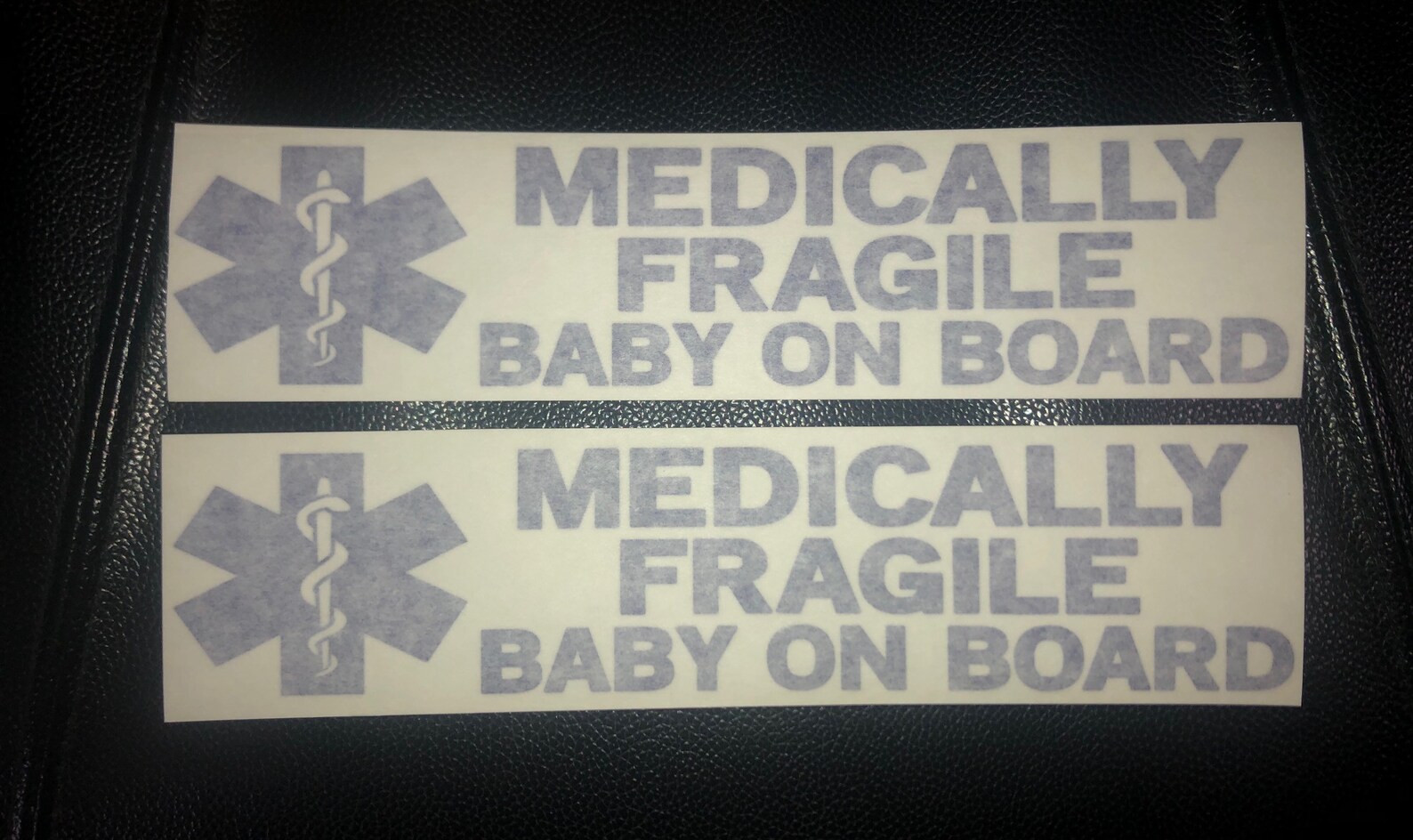 Medical Alert Bumper Sticker Medically Fragile Baby on Board - Etsy