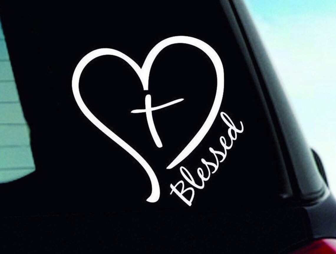 Blessed Car Decal Blessed Bumper Sticker Blessed Vinyl | Etsy