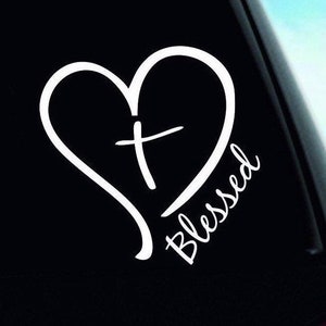 Blessed Car Decal | Blessed Bumper Sticker | Blessed Vinyl Decal ...