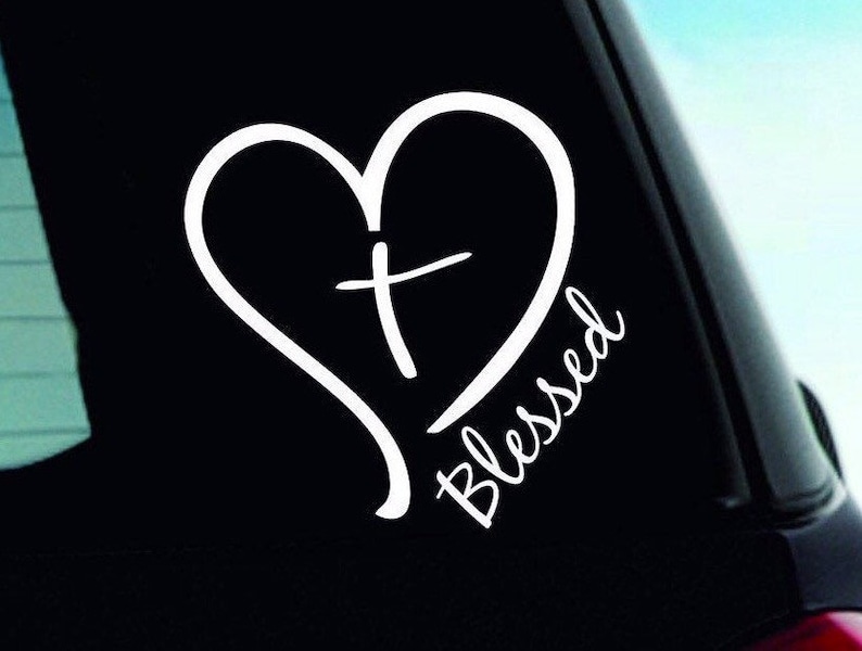 Blessed Car Decal | Blessed Bumper Sticker | Blessed Vinyl Decal ...