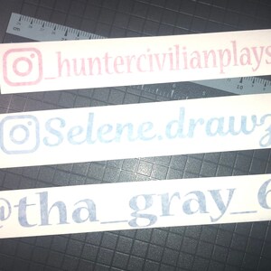 Instagram Vinyl Decal | Instagram Custom Decal | Window Decal ...