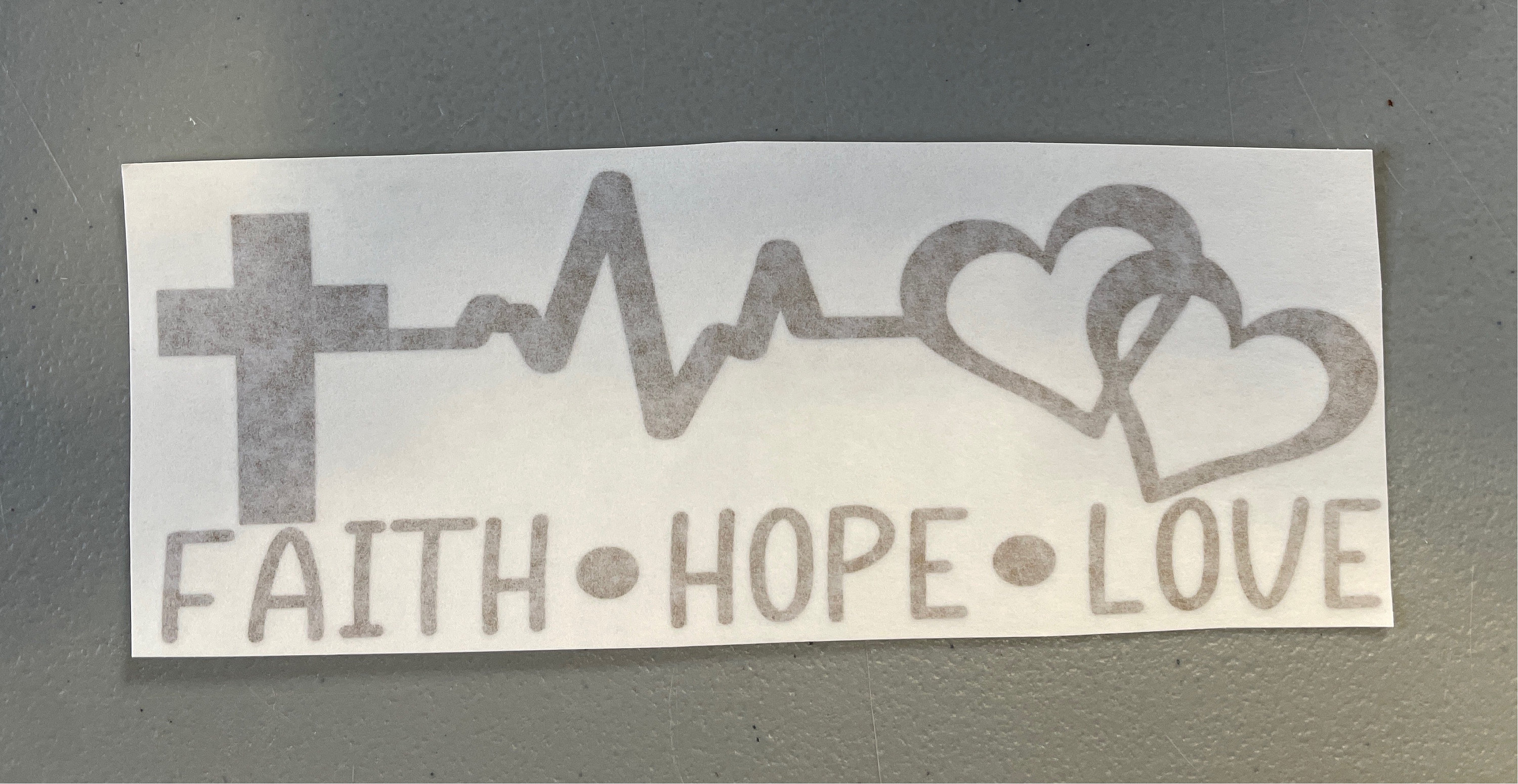 Faith Hope Love Bumper Sticker | Christian Bumper Stickers | Faith Car ...