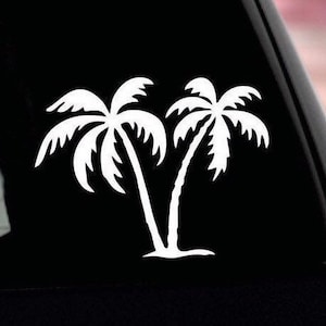 Palm Tree Vinyl Sticker | Palm Tree Car Decal | Palm Tree Bumper ...