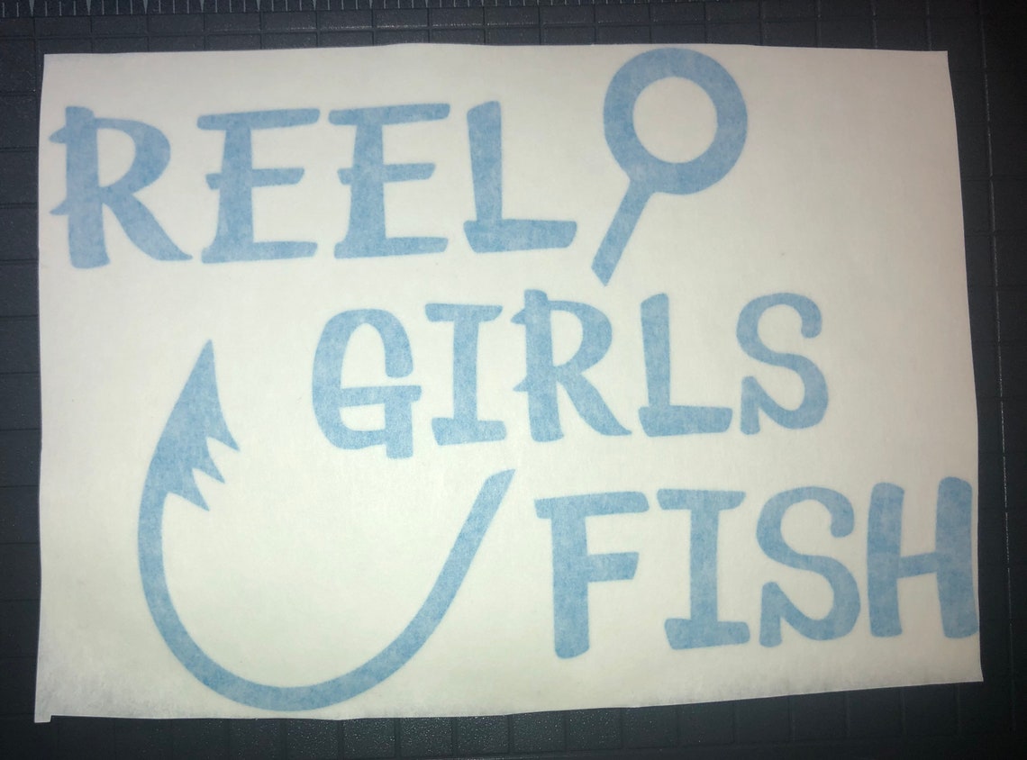 Reel Girls Fish bumper Sticker Girls Fishing vinyl Decal | Etsy