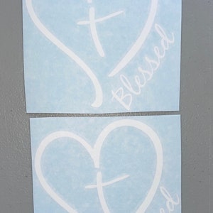 Blessed Car Decal | Blessed Bumper Sticker | Blessed Vinyl Decal ...