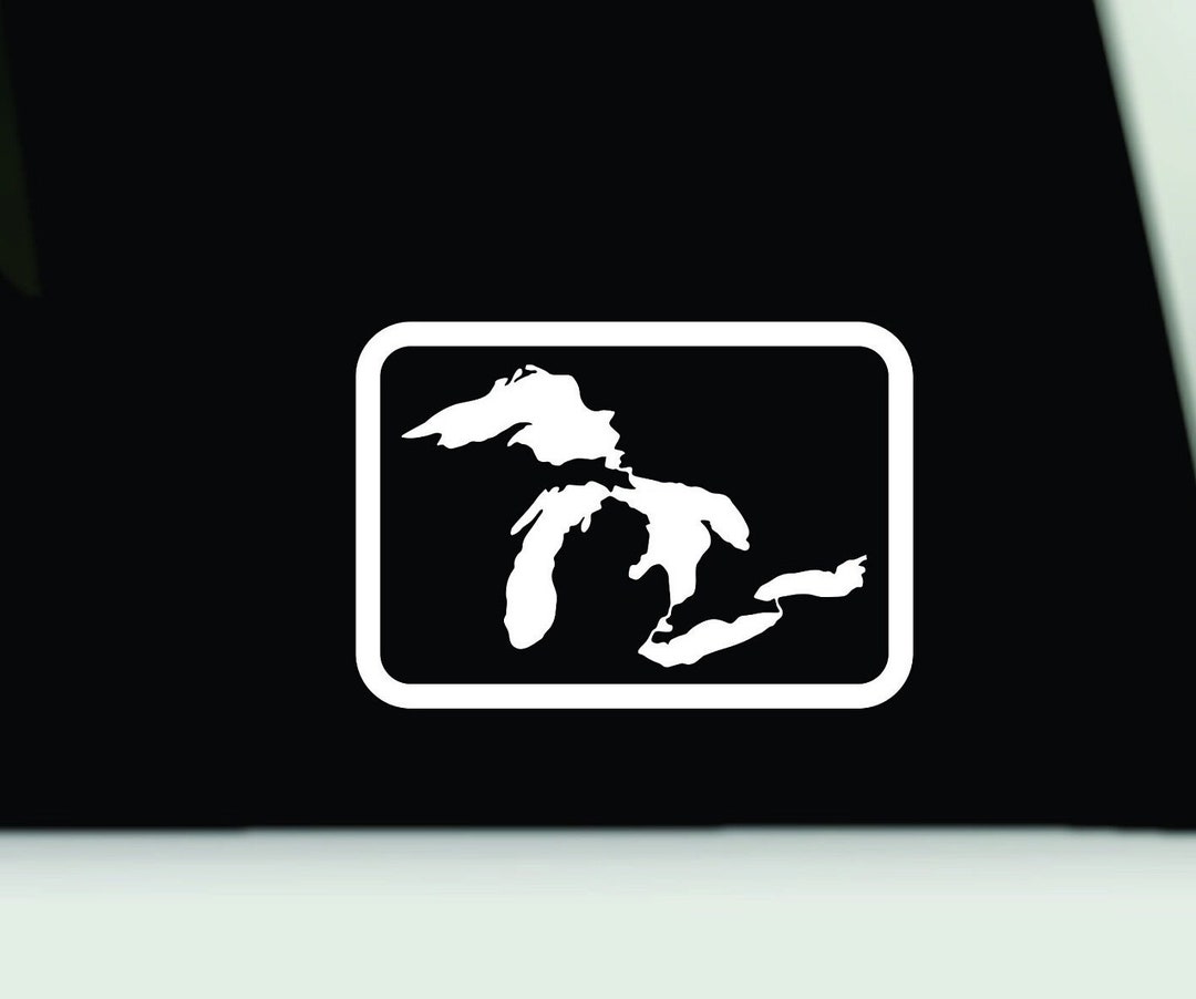 Great Lakes Decal | Great Lakes Sticker | Lake Michigan | the Great ...