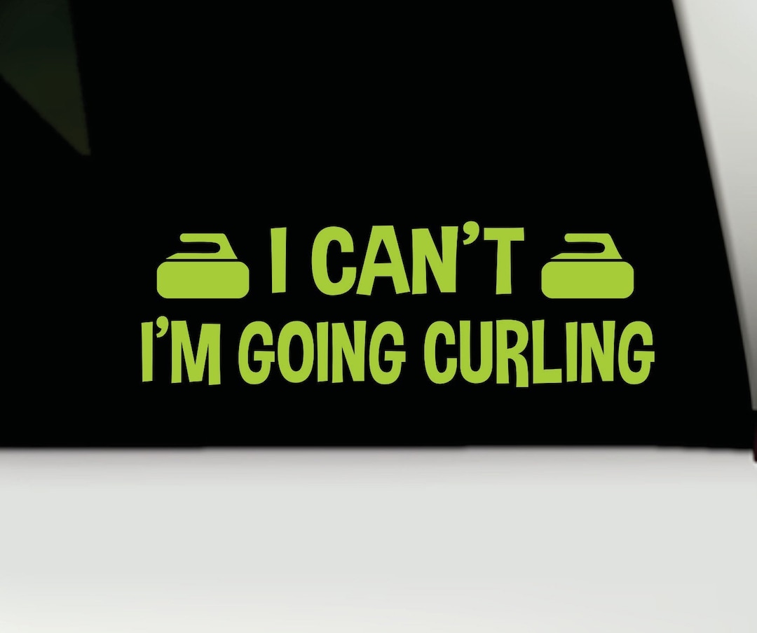 Curling Bumper Sticker | Curling Vinyl Sticker | Curling Truck Decal ...