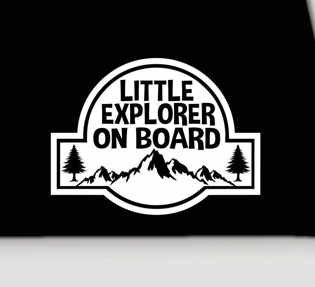 Little Explorer on Board Bumper Sticker | on Board Car Decal | Explorer ...