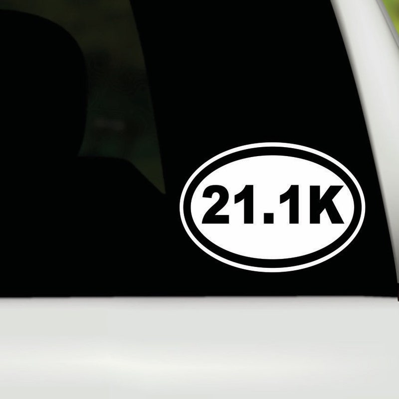 Half Marathon Bumper Sticker - Etsy
