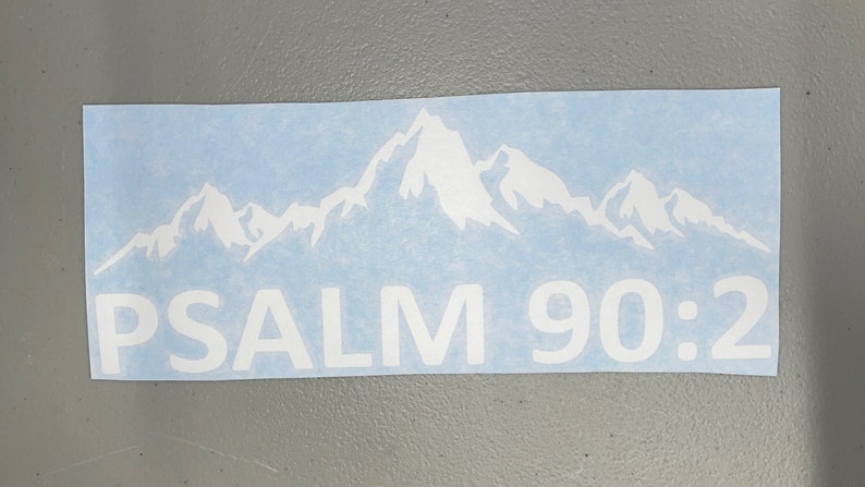 Christian Bumper Sticker Decal | Psalm 90 Waterproof Window Bumper ...