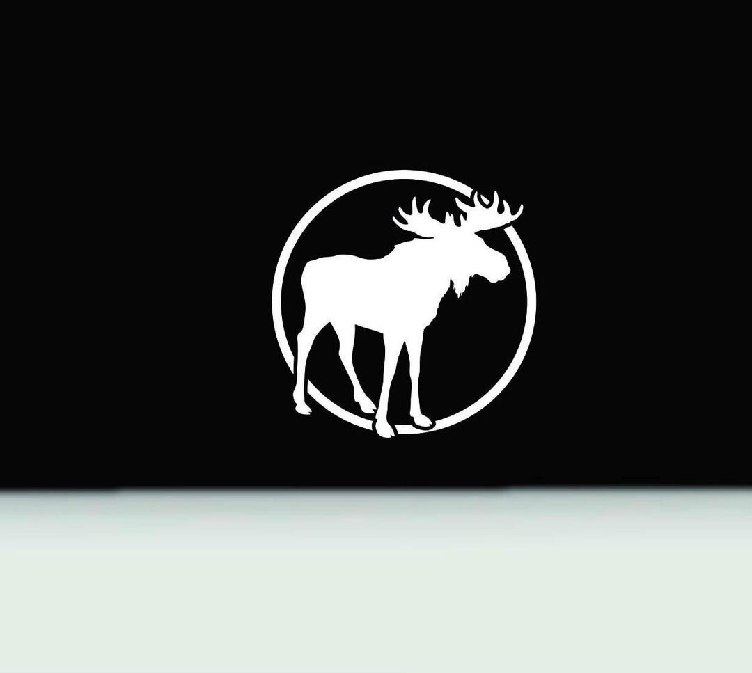 Moose Vinyl Decal Sticker | Moose Bumper Sticker | Hunting Vinyl Decal ...