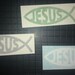 Jesus Bumper Sticker Jesus Symbol Car Decal Jesus Vinyl Sticker Jesus ...