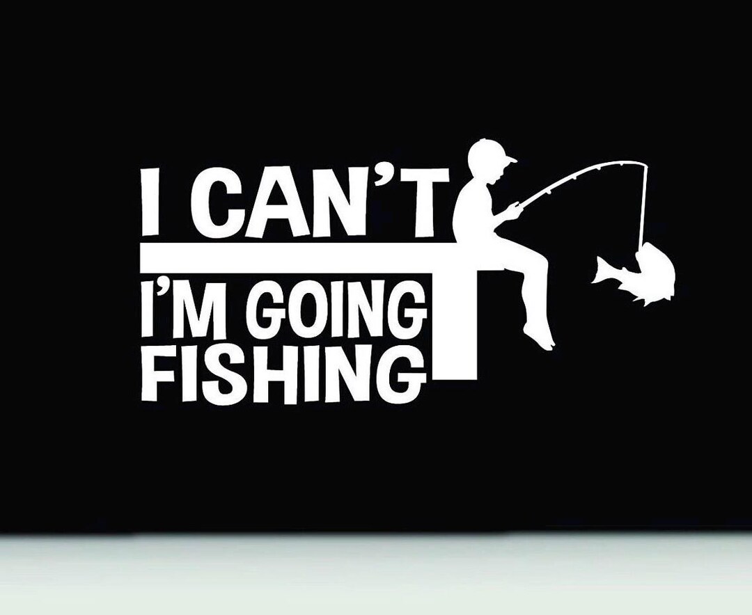 Fishing Bumper Sticker | Fishing Car Decal | Fishing Truck Sticker ...