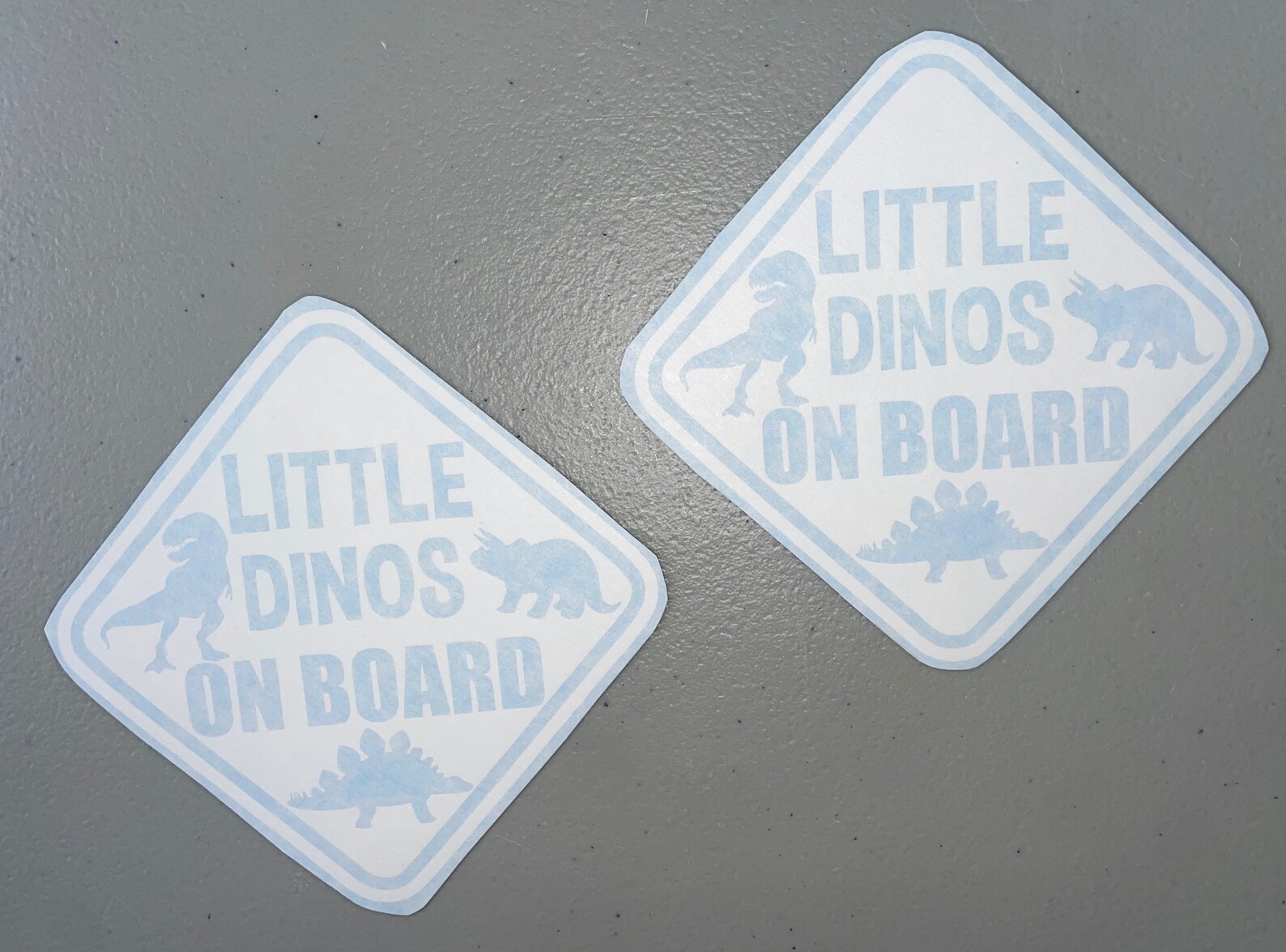 Little Dinos on Board Bumper Sticker | on Board Car Decal | Dinosaur on ...