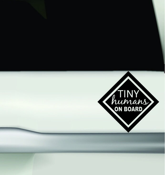 Tiny Humans on Board Bumper Sticker Tiny Humans on Board | Etsy