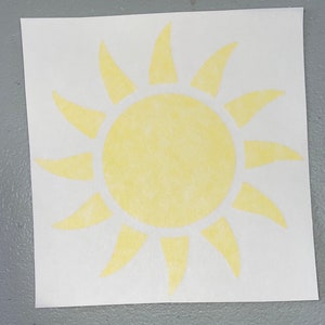 Sun Vinyl Decal | Sun Car Sticker | Sun Bumper Sticker | Sunshine ...