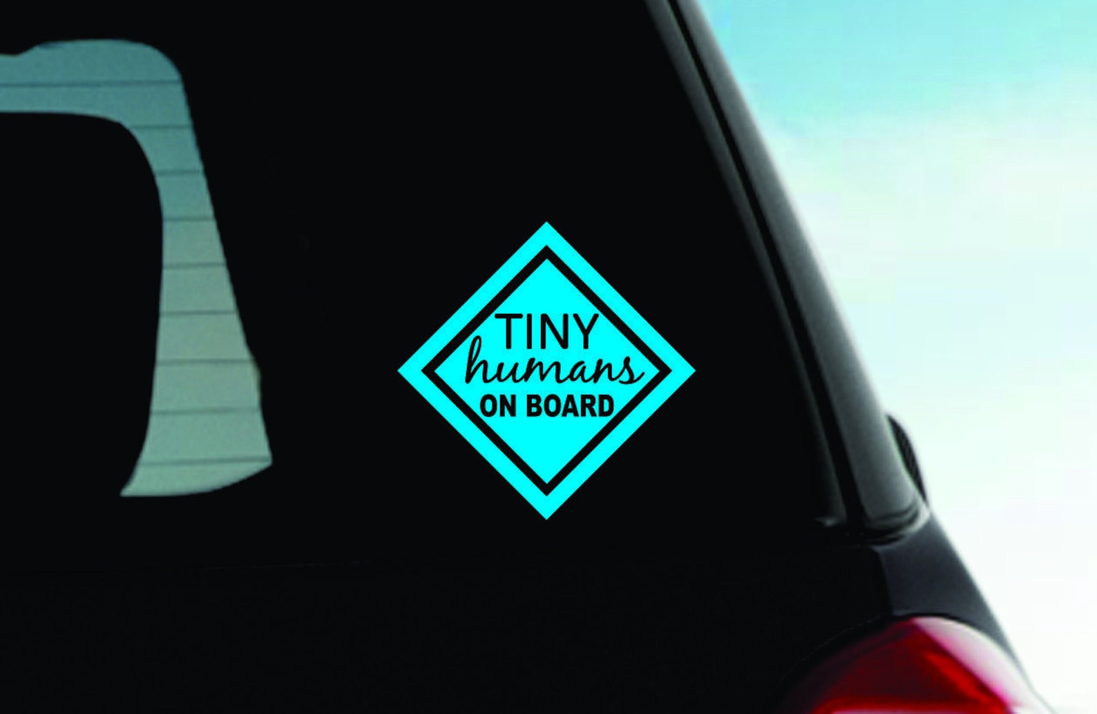 Tiny humans on board bumper sticker tiny humans on board | Etsy