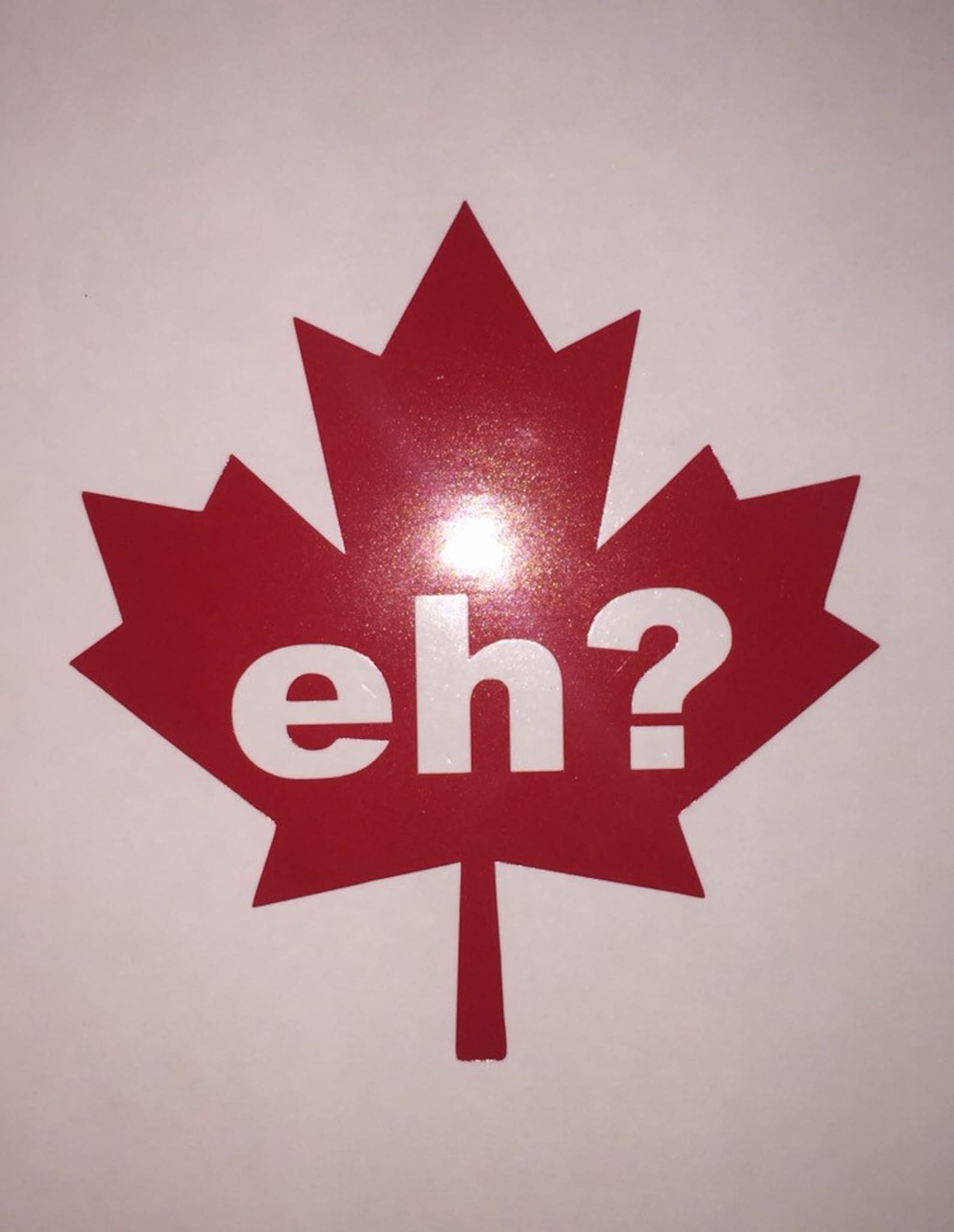 Eh Bumper Sticker Eh Vinyl Decal Canada Maple Leaf Bumper - Etsy